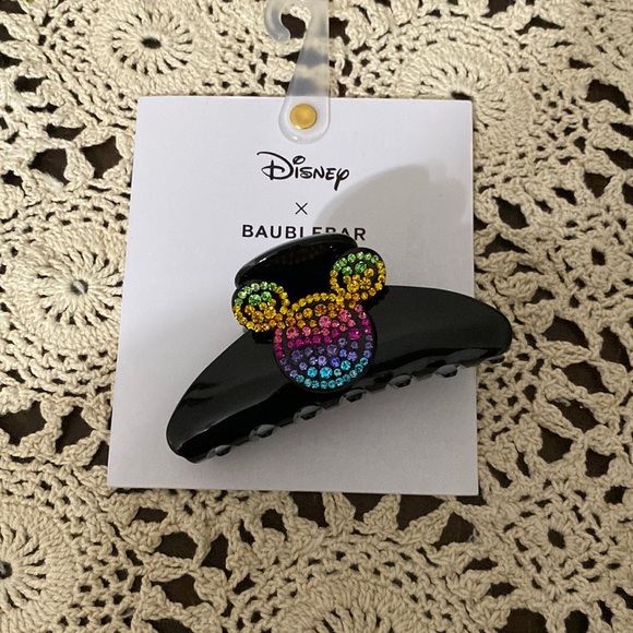 BaubleBar | Accessories | Disney Baublebar Jeweled Rainbow Mickey Mouse ...
